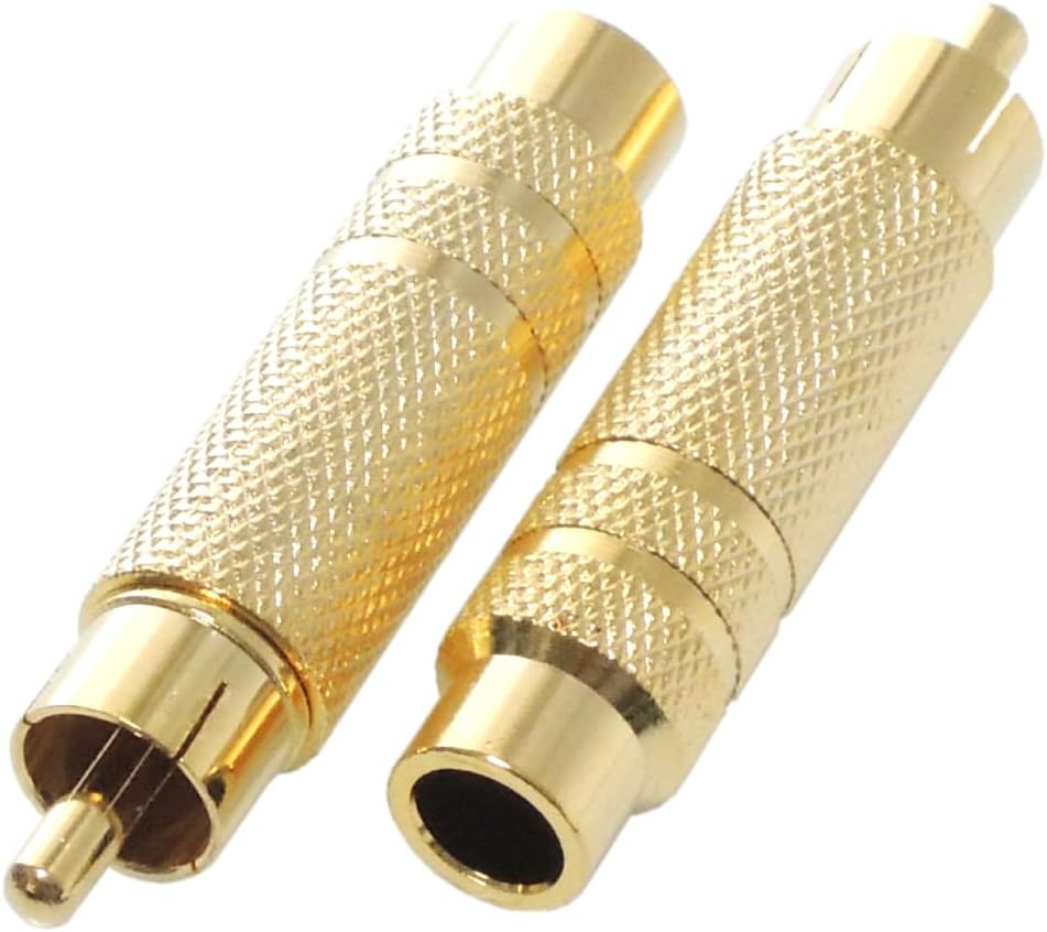 Amazon | KAUMO メス(6.35mmモノラルフォン) ⇔ オス(RCAピン) 変換プラグ 変換アダプター 金めっき (1個 ...
