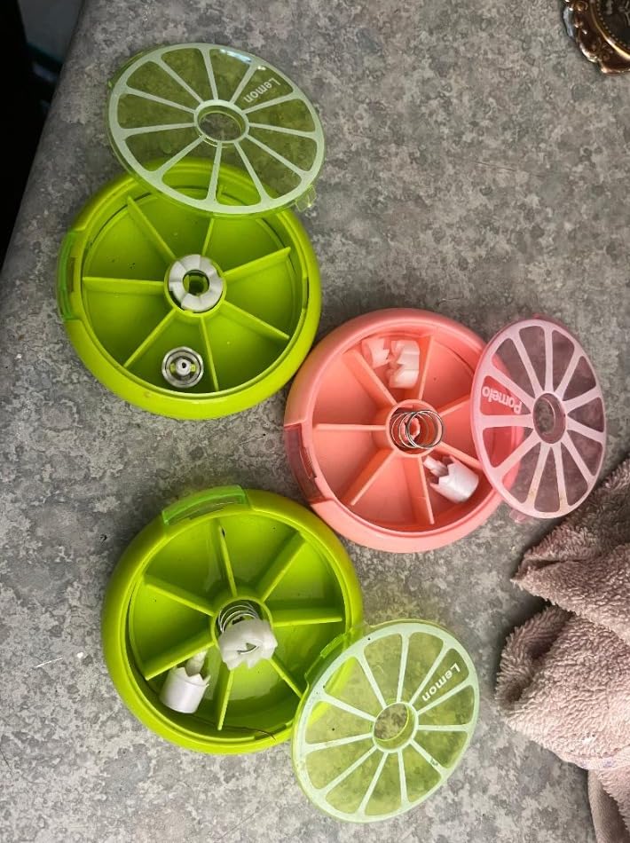 Portable Weekly 7 Day Pill Organiser Case Box Tablet Medicine Dispenser ...