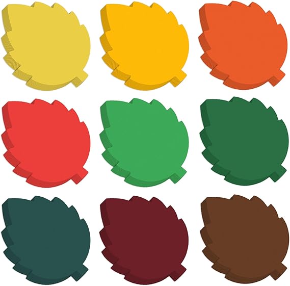 Amazon.com: MixTeach 180 Pcs Leaf Paper Cutouts Fall Leaves Cut-Outs ...