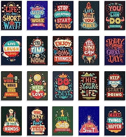 20x Motivational card, affirmation quotes, inspirational positive ...