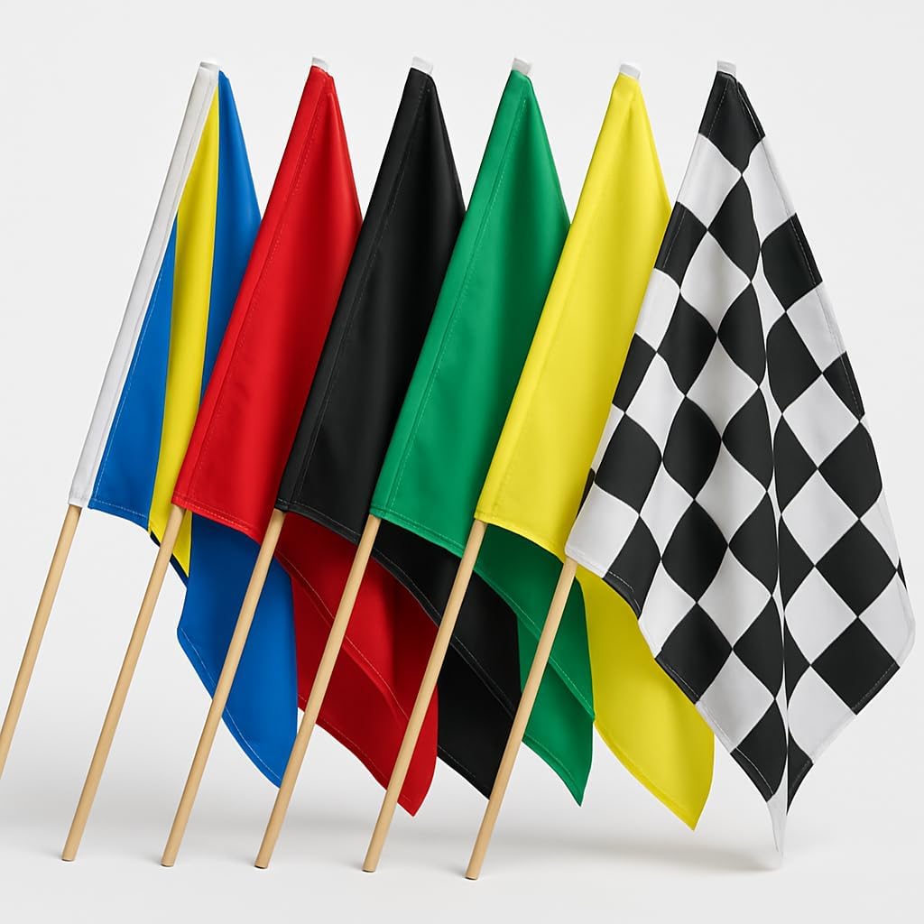 Amazon.com : PromoPatriot Official Auto Racing Flag Set, 7 Piece 24x30 ...