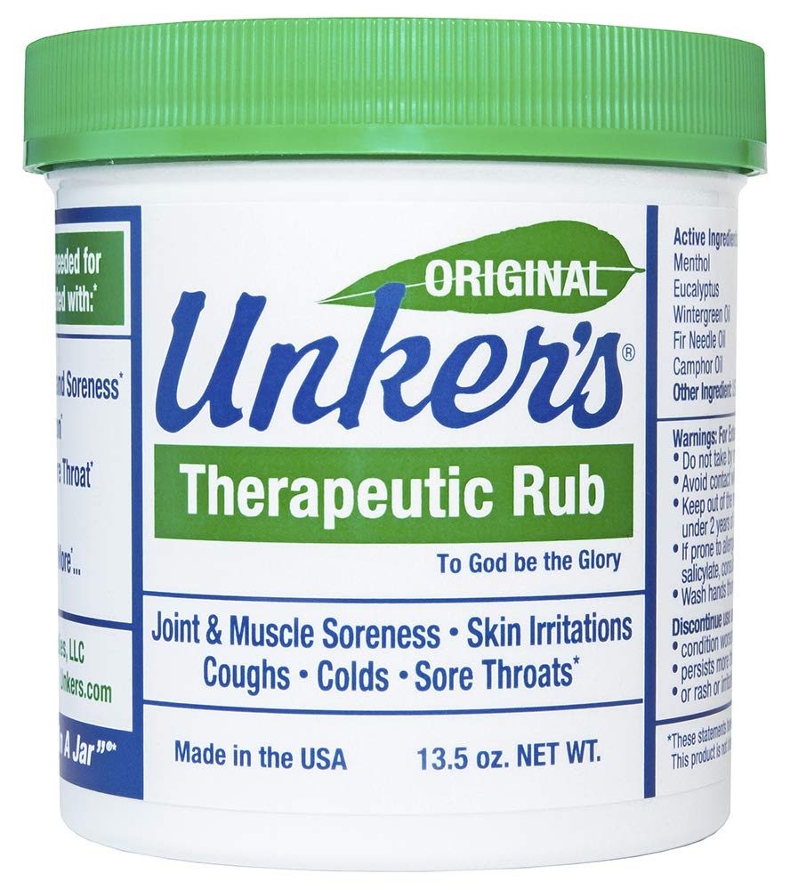 Amazon.com : Unkers Therapeutic Rub for Joint Pain, Sore Muscles, Burn ...
