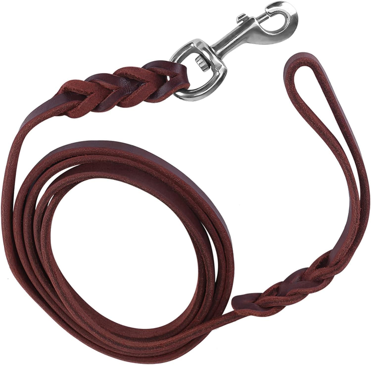 Rosewood Luxury Leather Dog Lead, 40 x 3/4-inch, Black : Amazon.co.uk ...