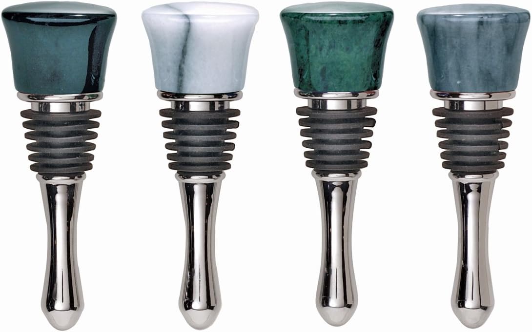 Amazon.com: Courtesan Marble Wine Bottle Natural Stoppers: Home & Kitchen