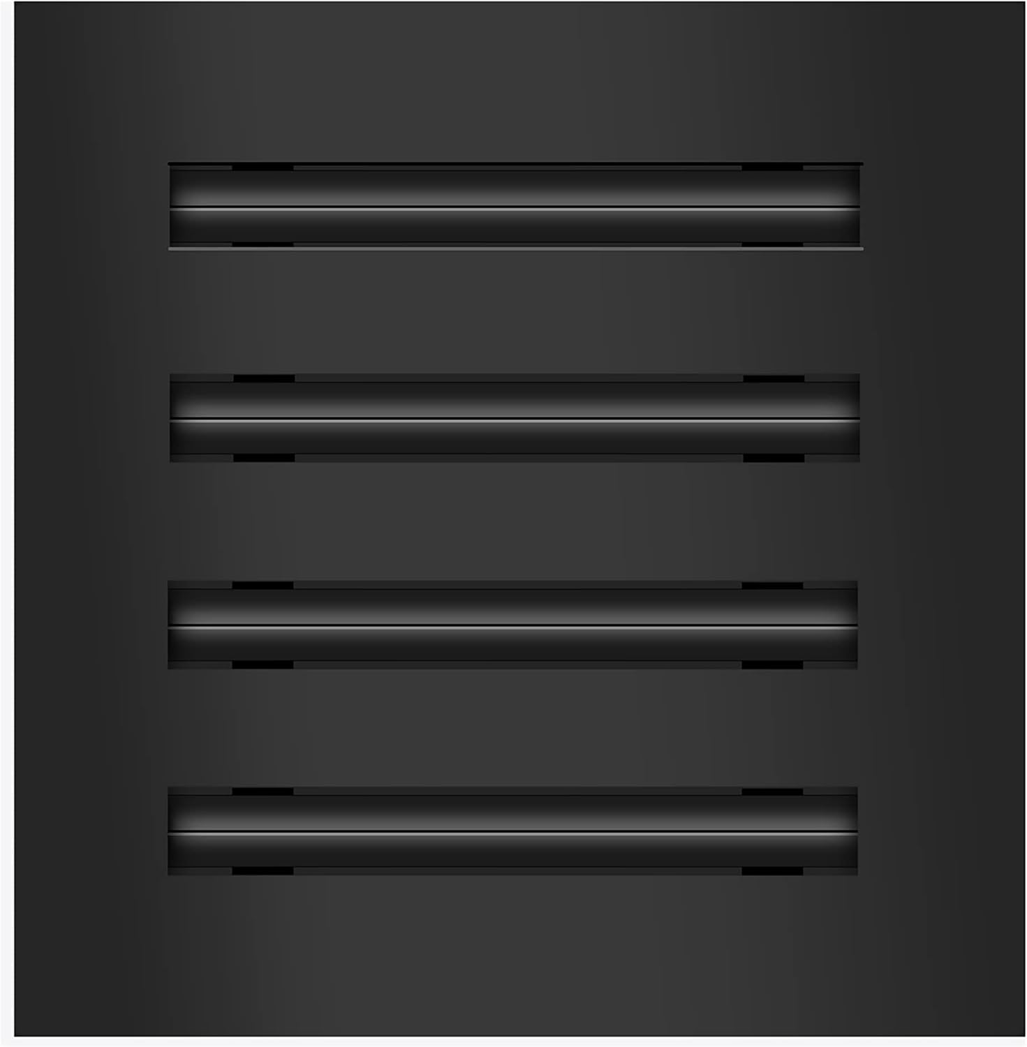 BUILDMART - 8x8 Modern AC Vent Cover - Decorative Black Air Vent ...