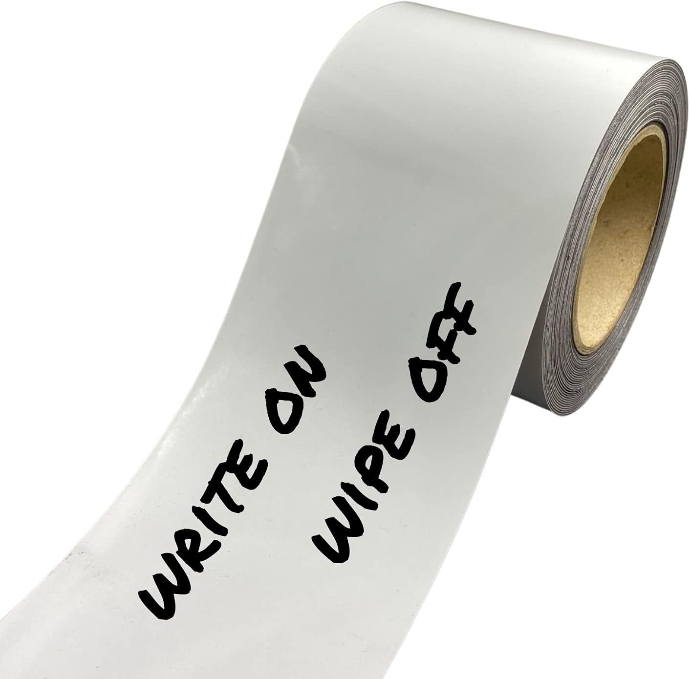 Gloss White Magnetic Tape Easy Wipe Racking Strip 80mm Wide x 0.8mm ...