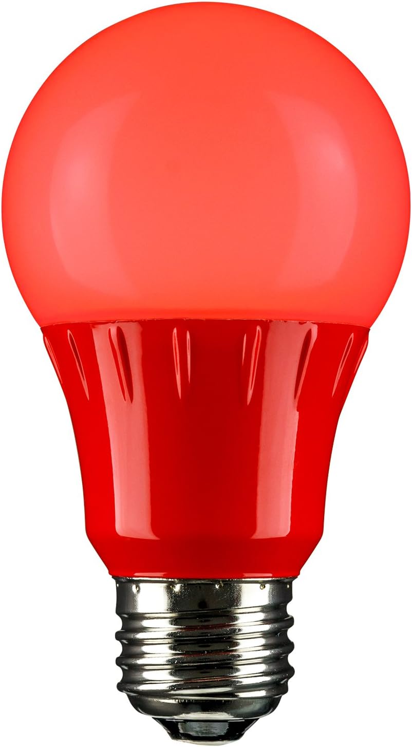 Philips 60 Watt Equivalent Red A19 Medium Base LED 8 Watt Equivalent ...
