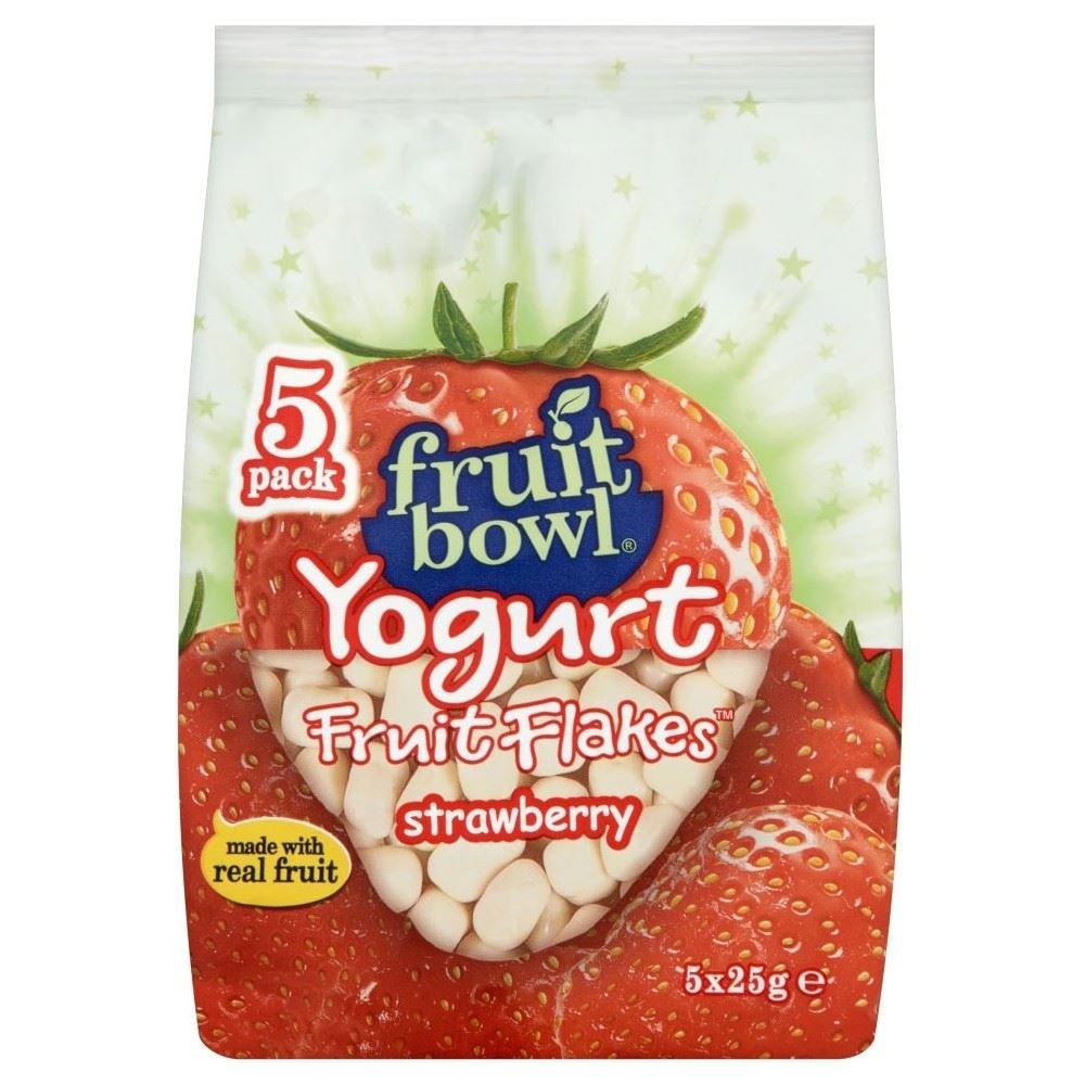 Amazon.com : Fruit Bowl Fruit Flakes Strawberry with a Yogurt Coating ...