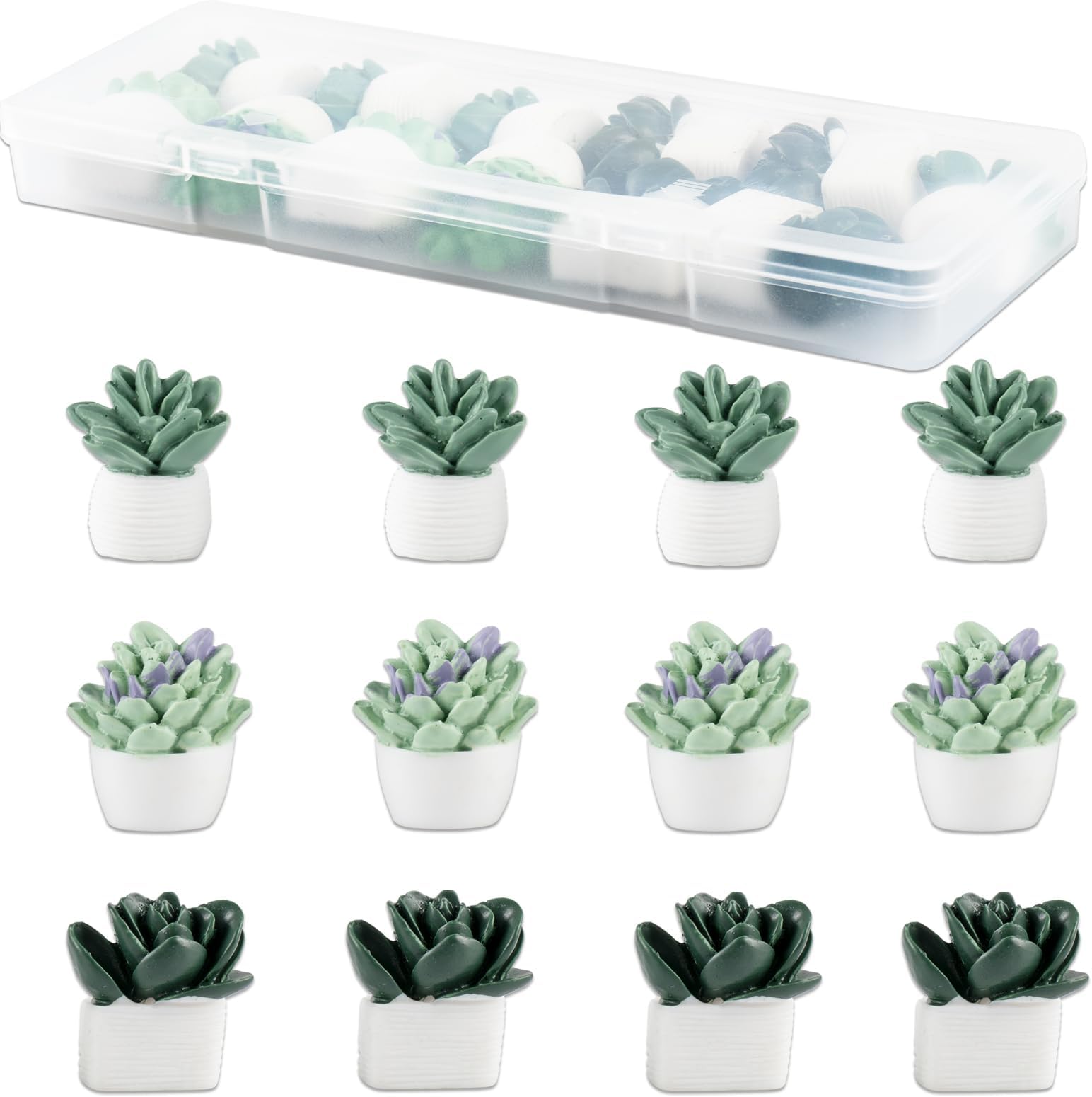 Amazon.com: 16 PCS Plant Fridge Magnets Creative Mini Succulent ...