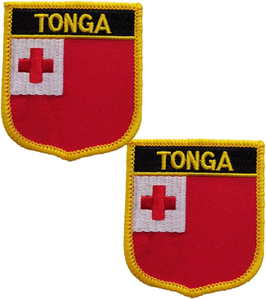 Amazon.com: Tonga Single Flag Embroidered Patches Tactical Morale Applique Fastener Iron On Sew ...