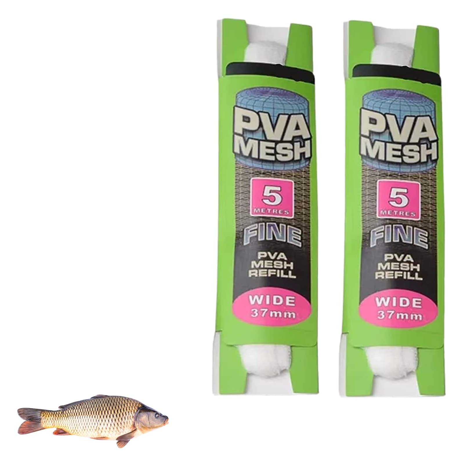 2 Pieces PVA Fishing Meshes Refill Carp Fishing Stockings Fishing Mesh ...
