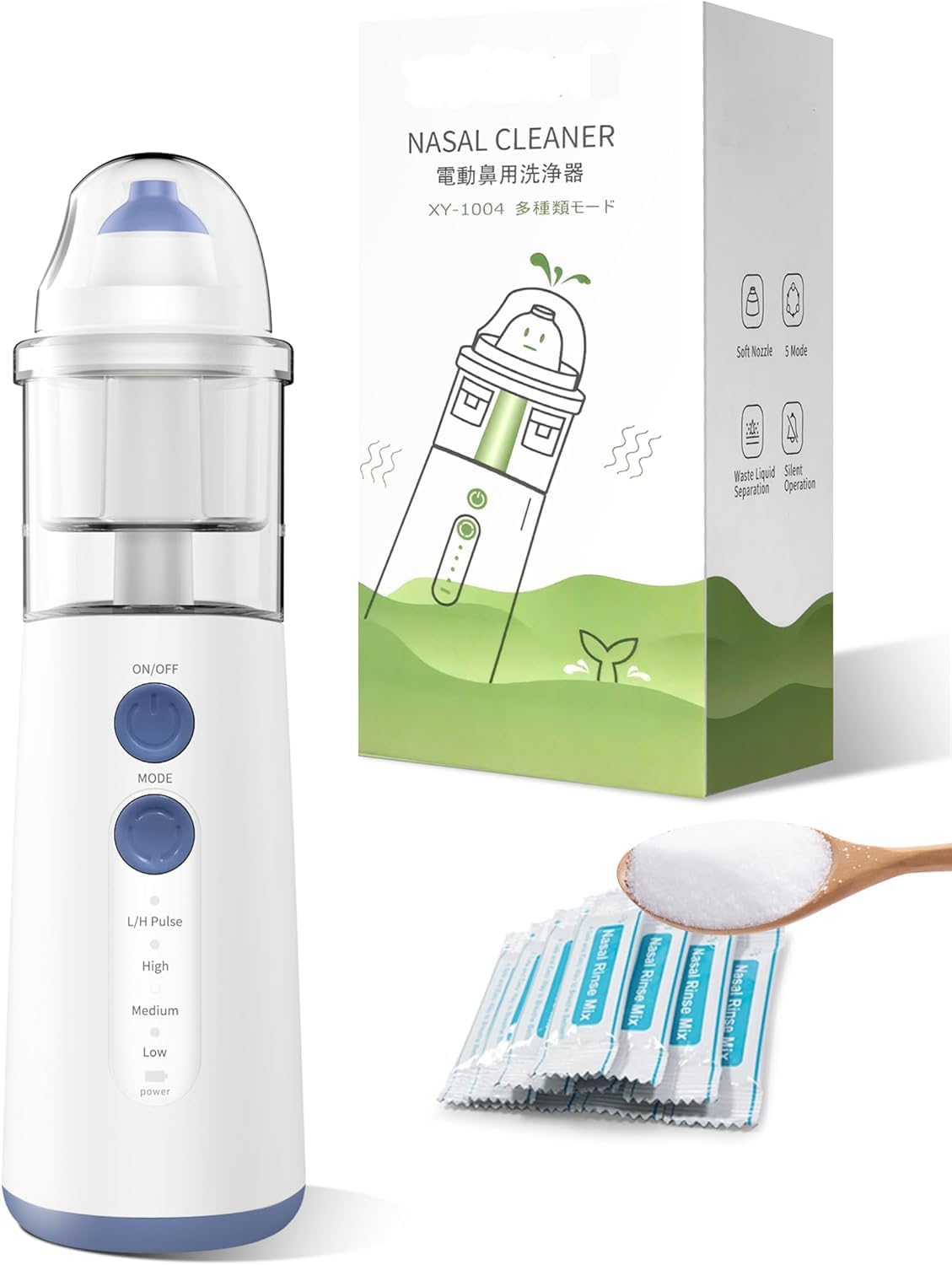 Minidiva Multi-Mode Nasal Cleaner for Sinus Relief, Cordless Sinus ...