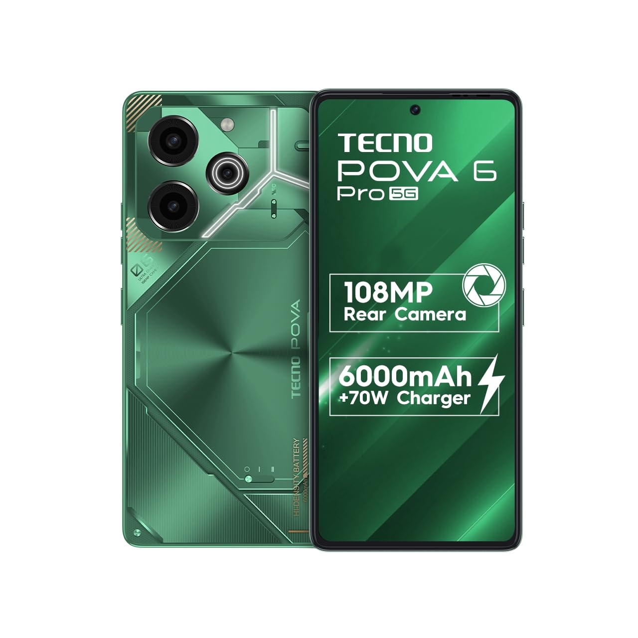 Buy TECNO POVA 6 PRO 5G (24GB*+256GB) | 108MP Camera + 32MP Selfie ...