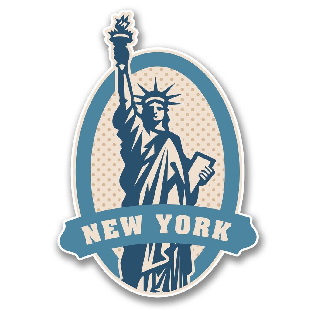 Amazon.com - New York USA Statue of Liberty Vinyl Sticker Decal Laptop ...