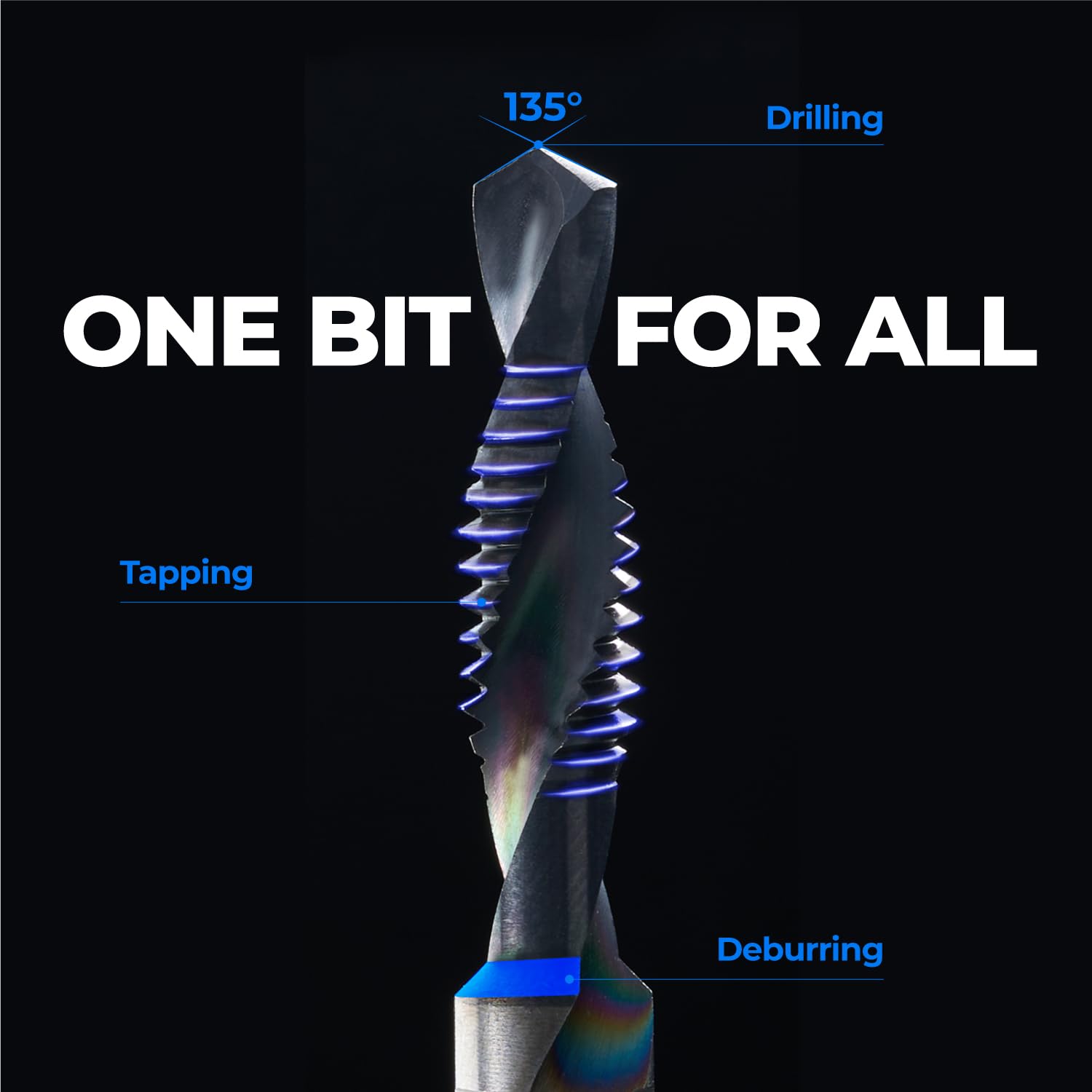 Snapklik.com : 10-32NF Combination Drill And Tap Bit Set, Ultra TiAlN ...