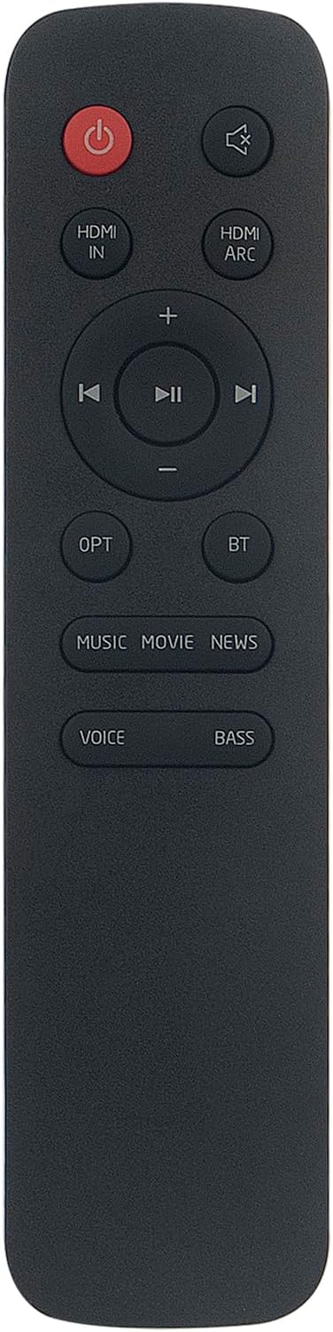 Amazon.com: ECONTROLLY Replacement Soundbar Remote Commander Compatible ...
