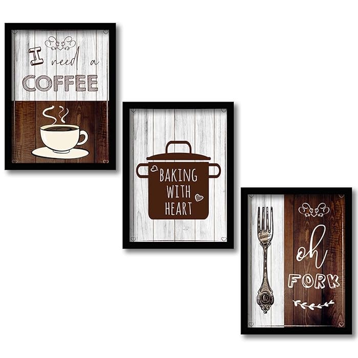 Buy Bangerz Kitchen Quotes Wall Frames / Hangings - Coffee Framed Wall ...
