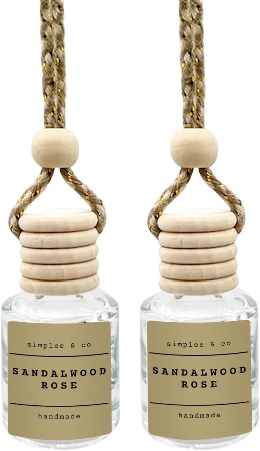 Amazon.com: Sandalwood Rose Car Air Hanging Essential Oil, Car Air ...