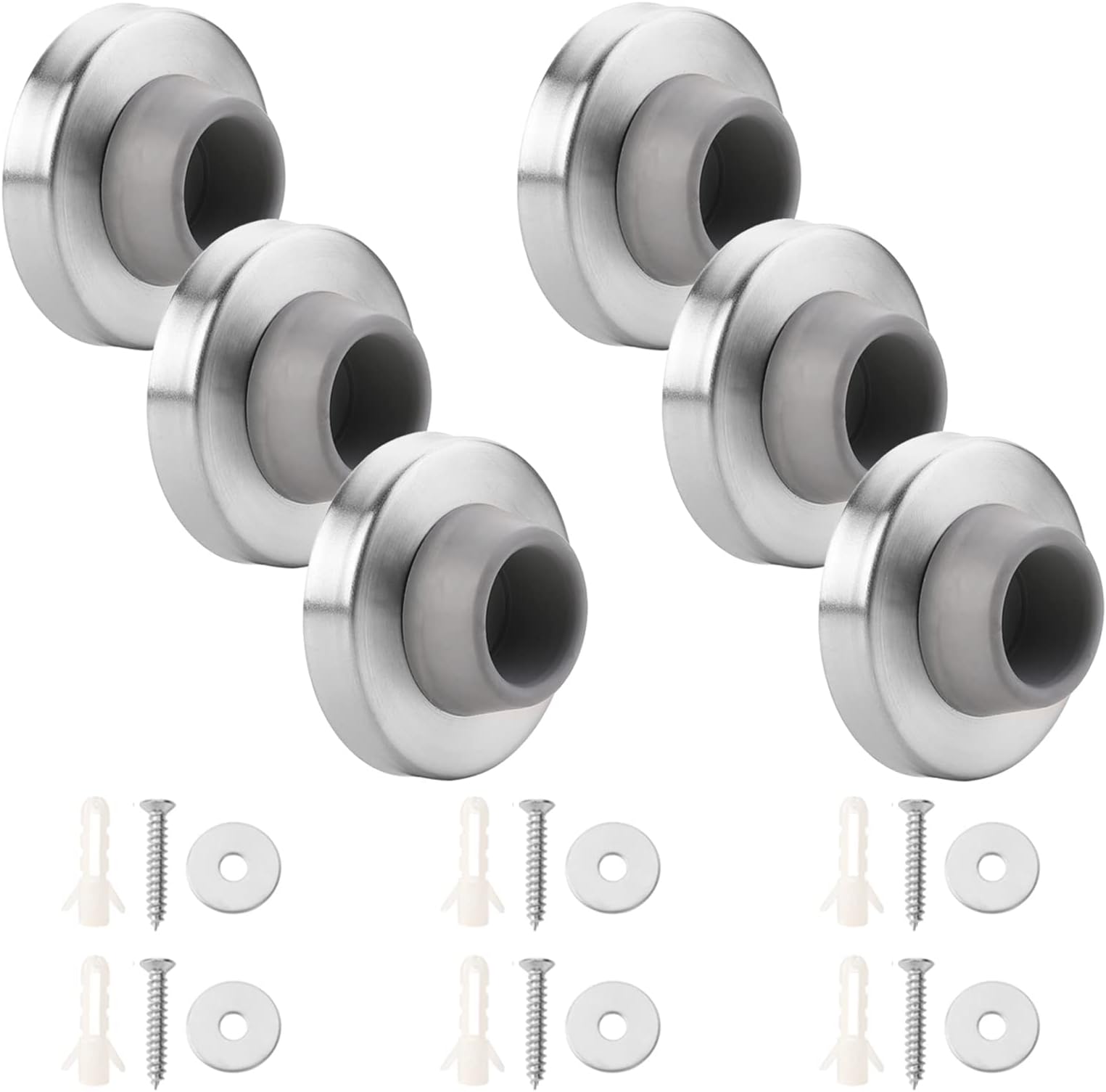 Amazon.com: Concave Wall Door Stopper Door Bumper Stainless Steel Wall ...