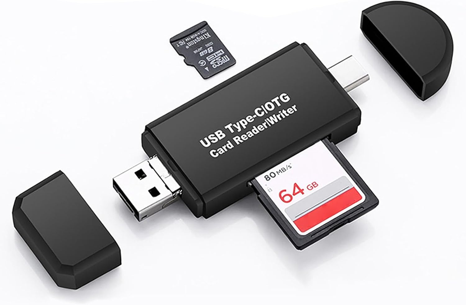 Amazon.com: SD Card Reader 3 in 1, USB 2.0 Card Hub Adapter 480Mbps ...