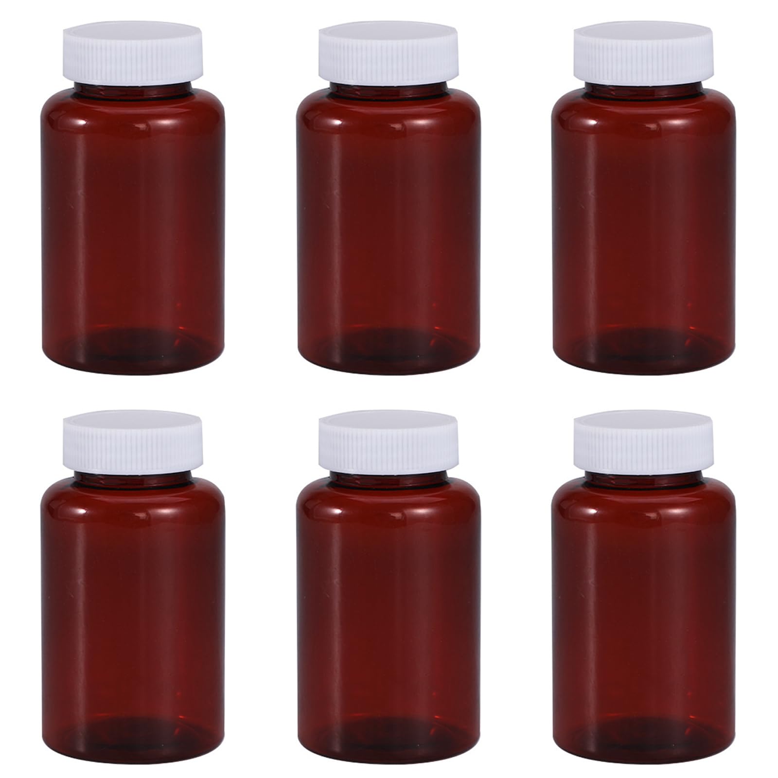 Medicine Bottles,6PCS 50ml Pill Bottle with Lid Medicine Amber, Pill ...