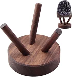 Amazon.com: pologmase Wooden Crystal Holder Stand, Crystal Ball Walnut ...