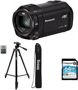 Amazon.com : Panasonic Hc-VX870 4K Ultra HD Camcorder Bundle with 64GB SD Memory Card and Travel ...
