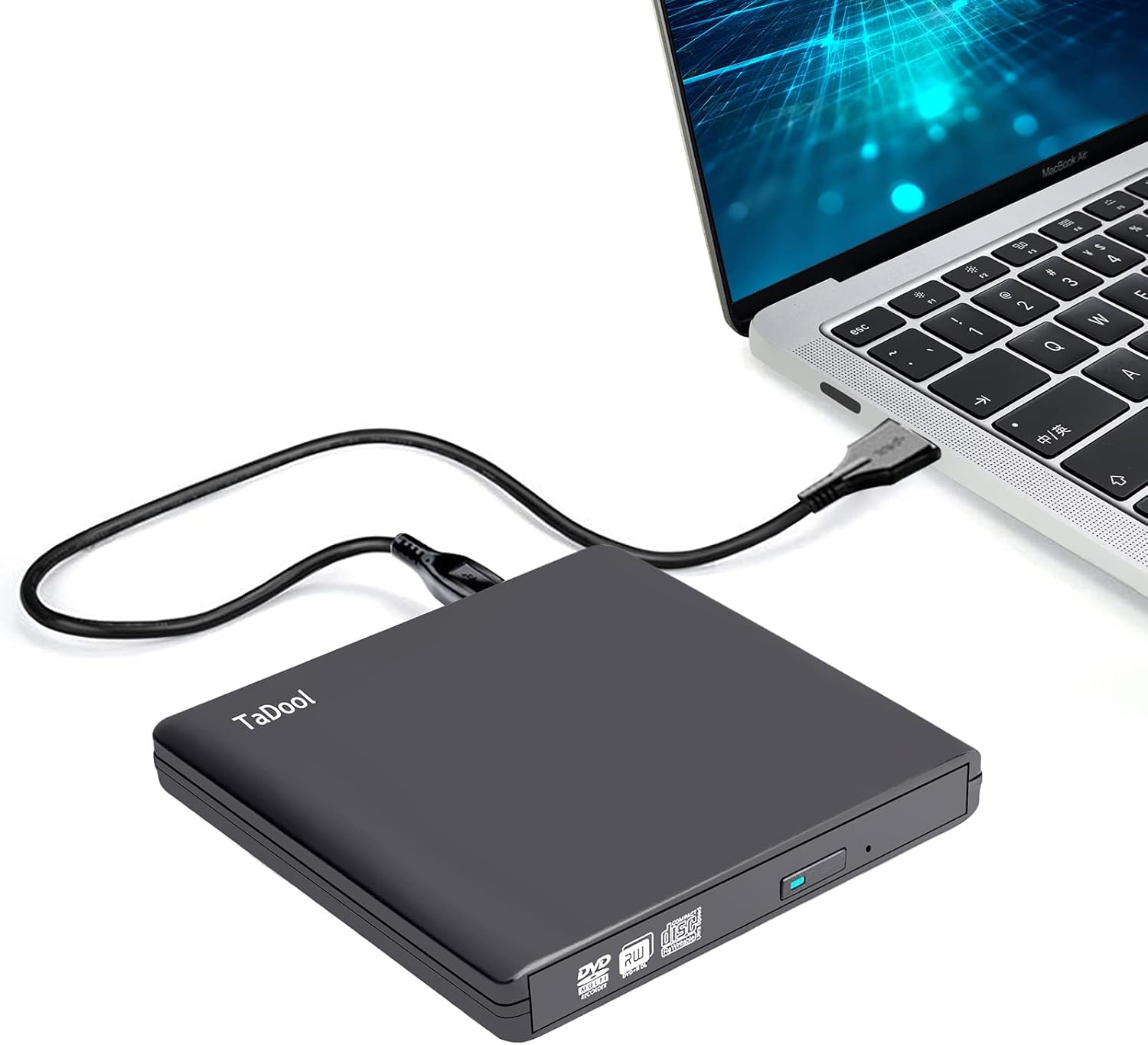 External DVD Drive, Portable CD/DVD Player for Laptop CD ROM Burner ...