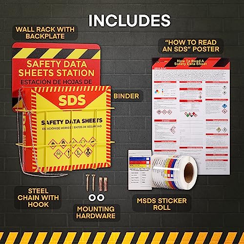 Snapklik.com : AdirPro SDS Binder And Wall StationSDS Compliance Center ...