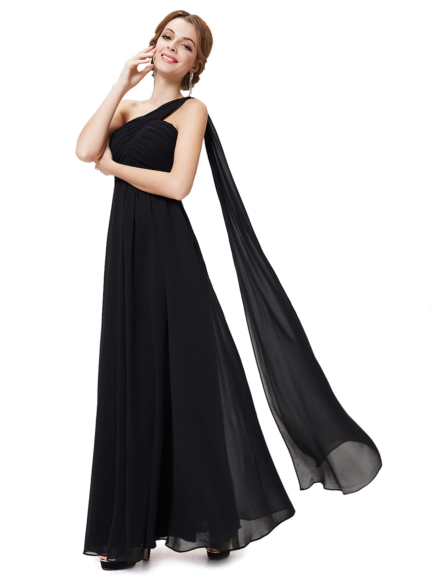 Women's One-Shoulder Evening Gown 09816 stock finder alerts in the US ...