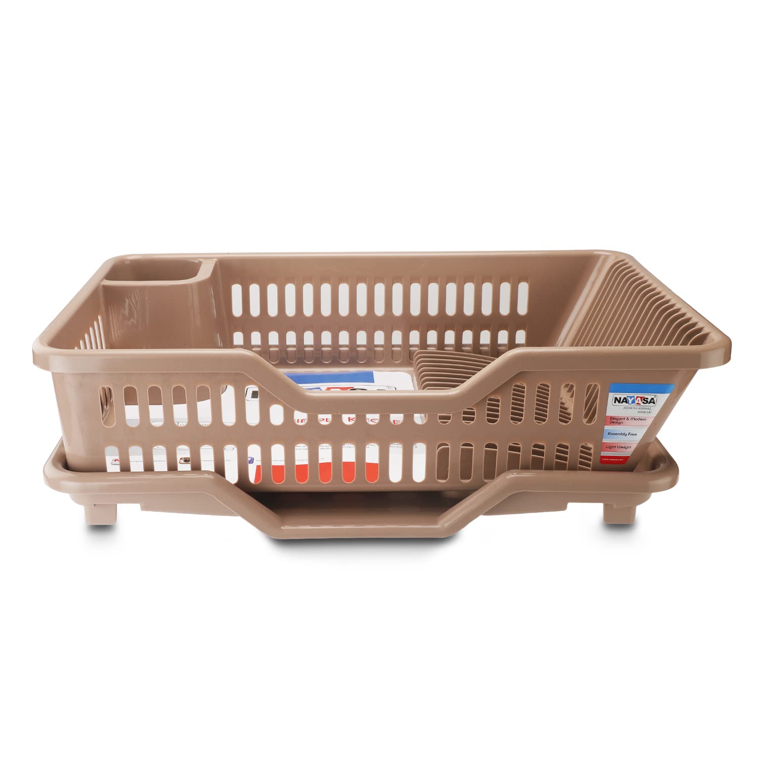 Nayasa Dimple Kitchen Tray | Small | Plastic Utensils Drying Rack for ...