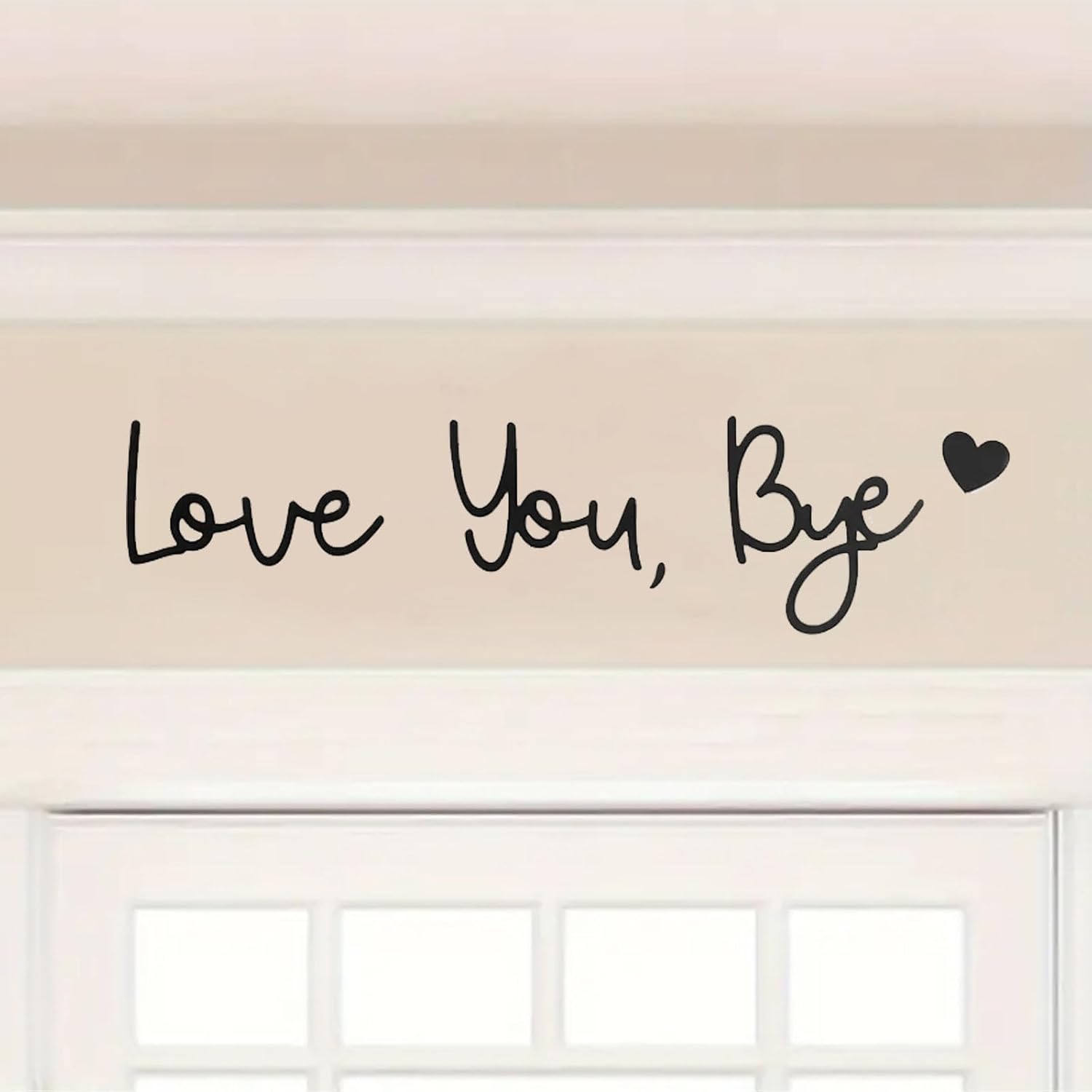 Amazon.com: Aptedex Love You Bye Sign Above Door, Bye Love You Wooden ...