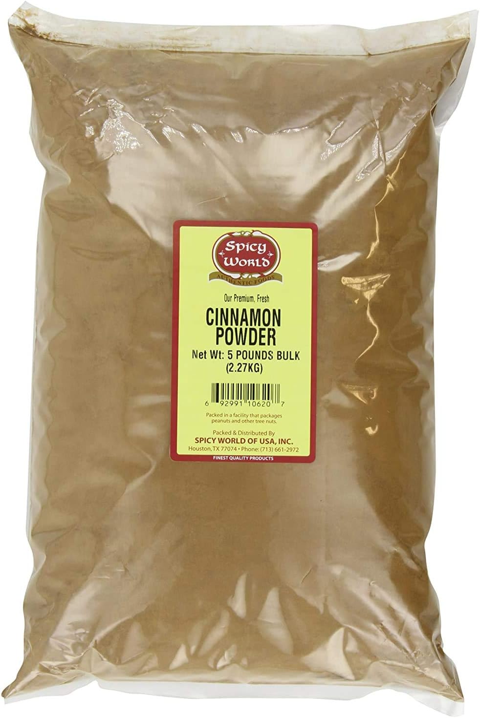 Amazon.com : Spicy World Cinnamon Powder 5 LB Bag - Lab Tested for Lead ...