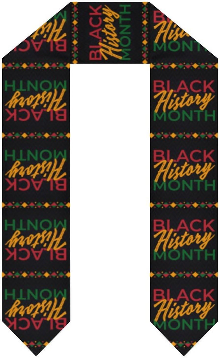 GUYOS Black History Month 2024 Graduation Shawl 71 Inches Graduation ...