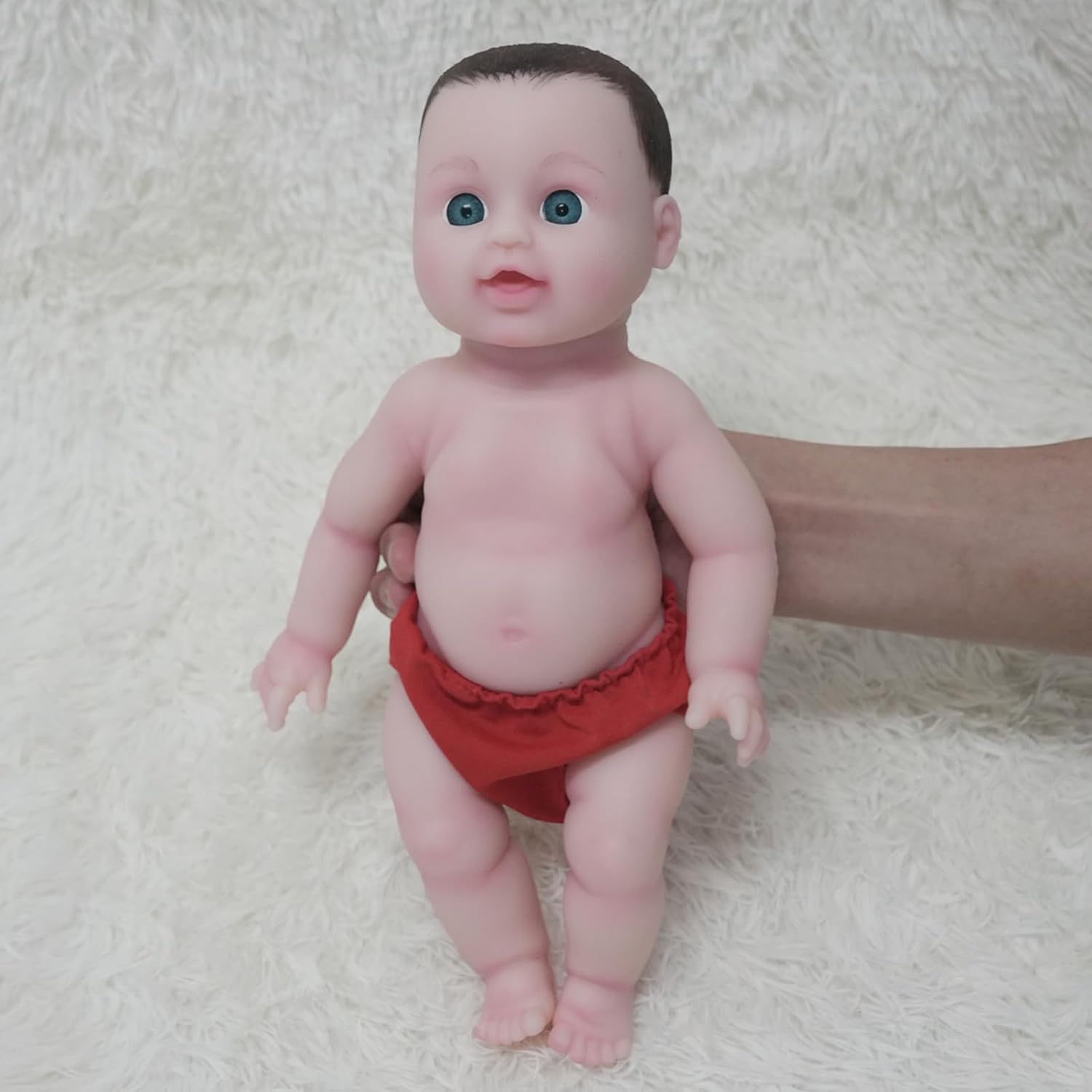 Amazon.com: Cazoxdoll 12 inch Full Silicone Baby Doll Girl - Realistic ...