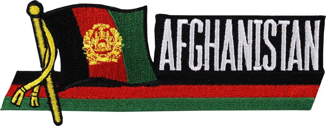 Amazon.com: Afghanistan Flag Embroidered Sew on/Iron on Cutout Patch ...