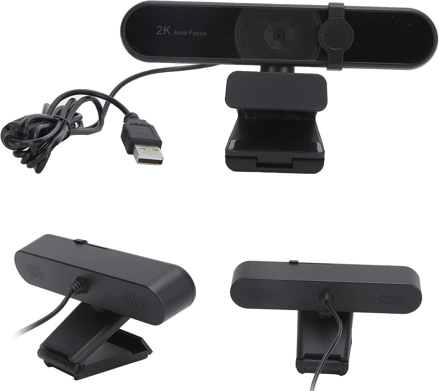 2K Ultra HD Webcam with Cover Slide Blocker & Dual Digital Microphone ...