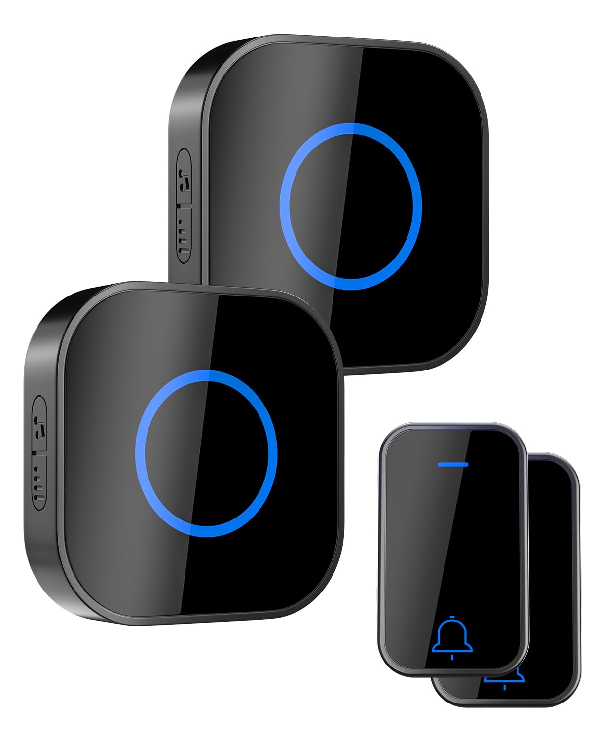 TobeBright Wireless Doorbell, 350M Long Range Door Bells Kit, IP55 ...