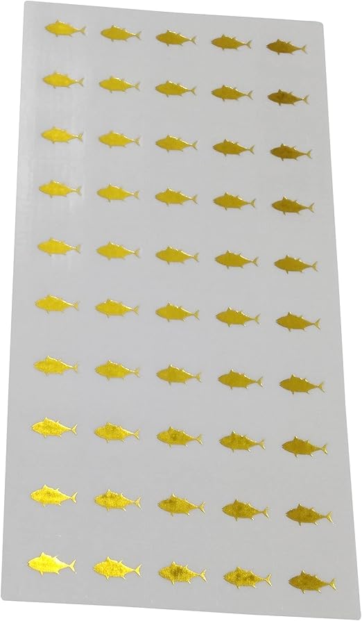 Amazon.com: Fish Meal Stickers for Place Cards- Meal Stickers (Clear ...