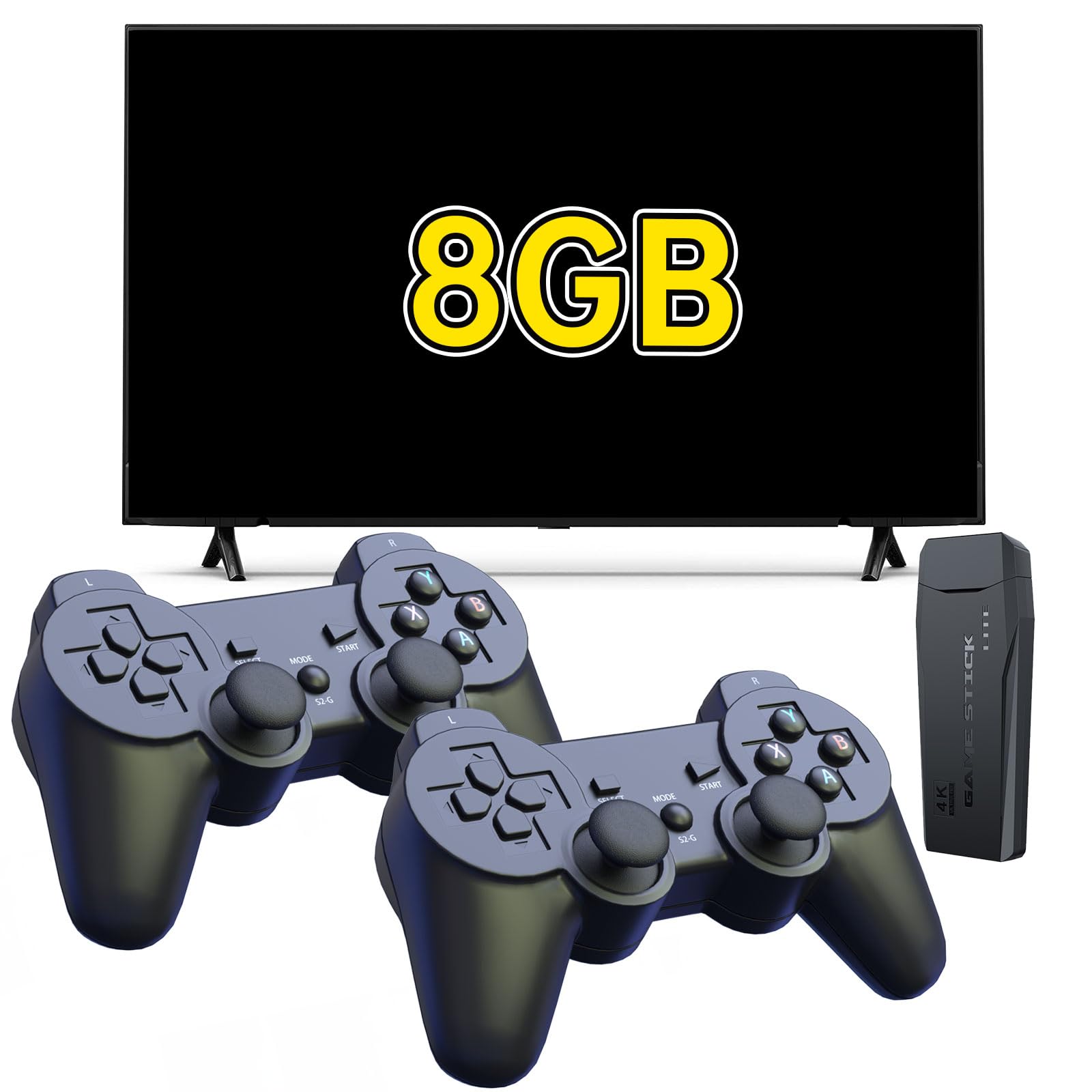 Amazon.com: Wireless Retro Game Console, Retro Game Stick with Built-in ...