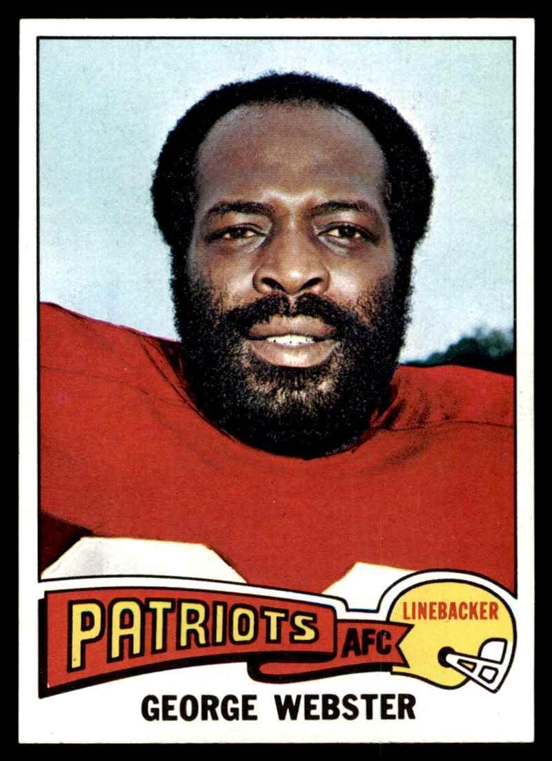 Amazon.com: 1975 Topps # 186 George Webster New England Patriots ...