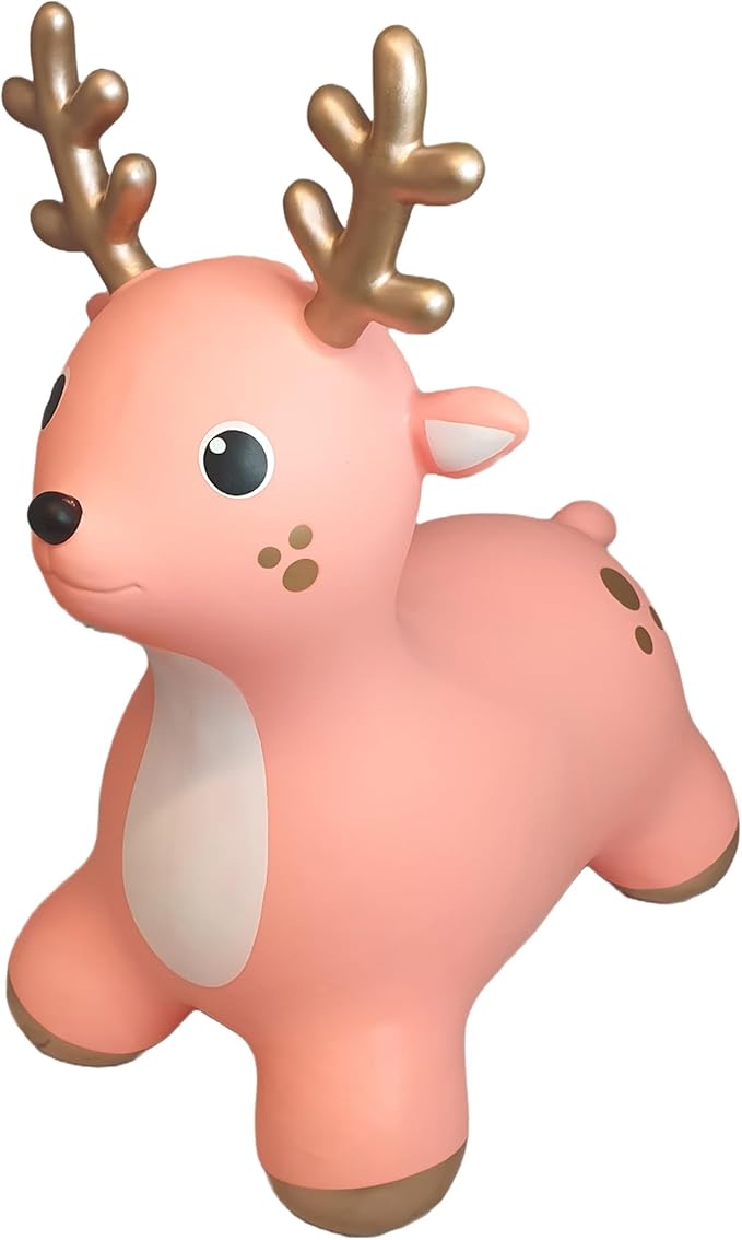 GERARDO'S Toys Jumpy Deer Pink Space Hopper for Toddlers and Kids ...