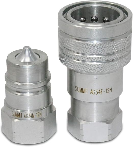 Amazon.com: 3/4” Ag Hydraulic Quick Connect Coupler Set, 3/4” NPT ...