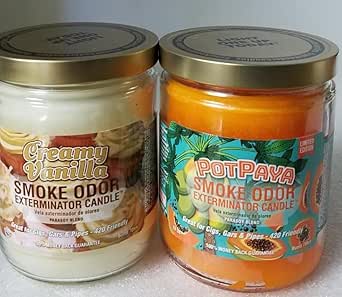 Amazon.com: Smoke Odor Exterminator 13 oz Jar Candles Assortment Two ...