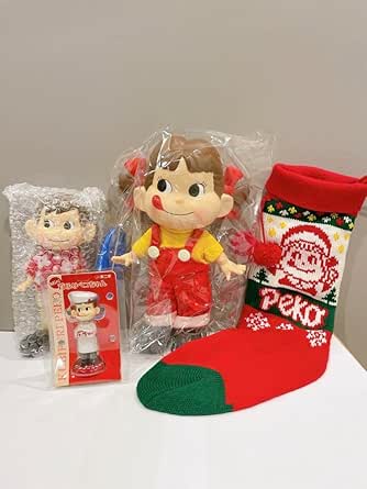 Amazon.co.jp: Rare Peko-chan Poko-chan Doll Figure, Set Item, Fujiya ...