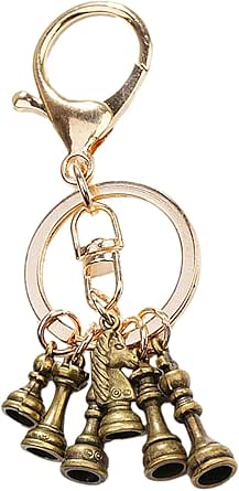 Chess Keychain - Chess Pieces Key Ring, Chess Metal Electroplating Key ...