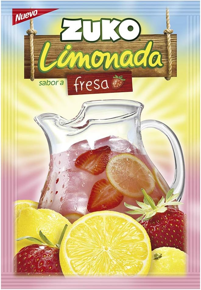 Zuko Adas Limonada Fresa, 1440 g, Caja con 96 Sobres : Amazon.com.mx ...