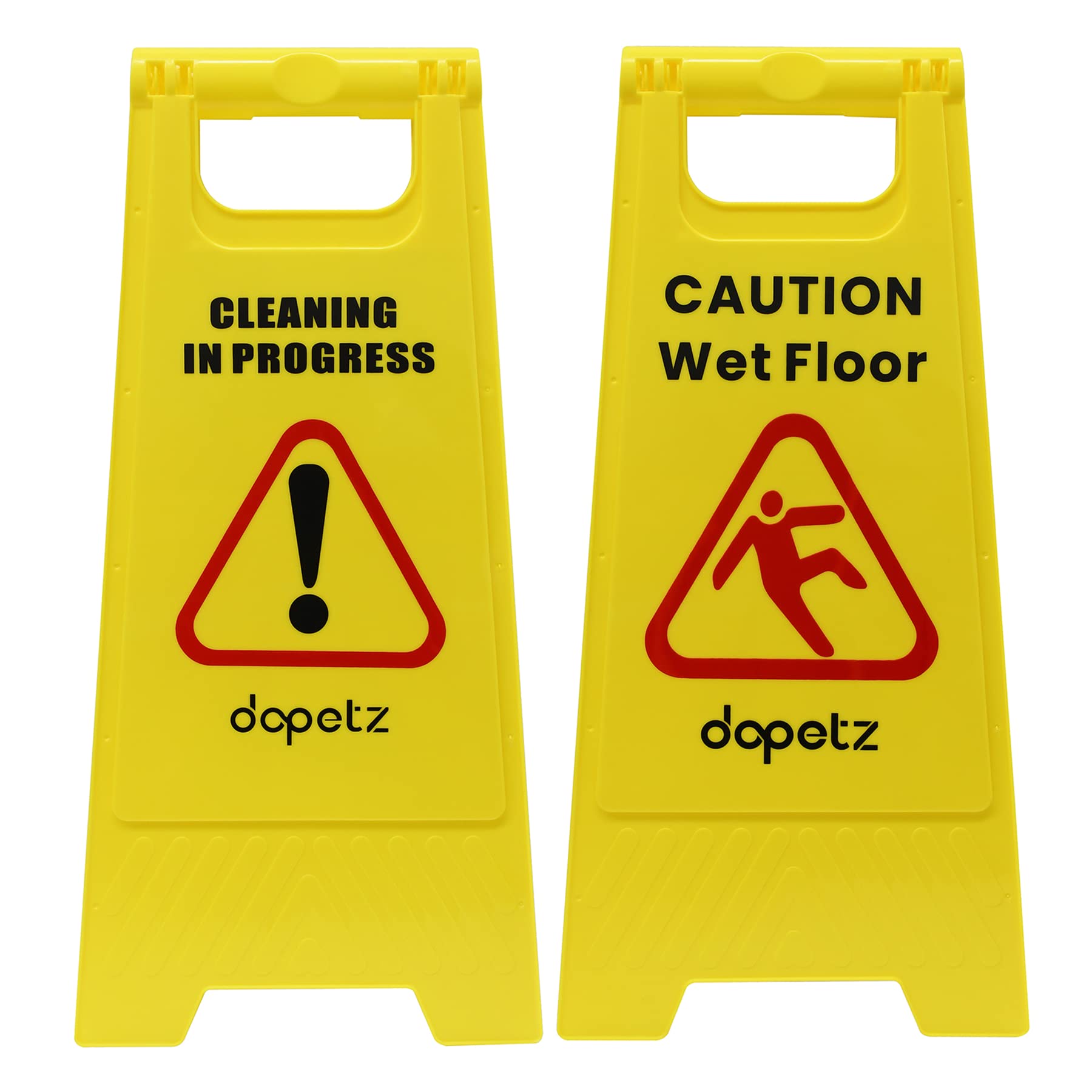 Dapetz ® 2 Pcs Wet Floor/Cleaning in Progress Sign 295 x 610mm Safety Maintenance Caution Wet ...