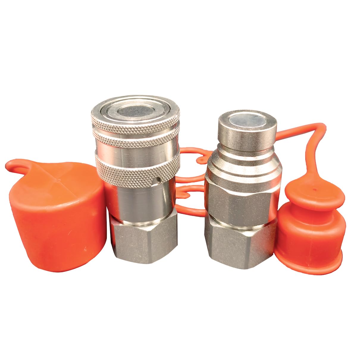 Amazon.com: 1/2" NPT Flat Face Hydraulic Quick Connect Couplers ...