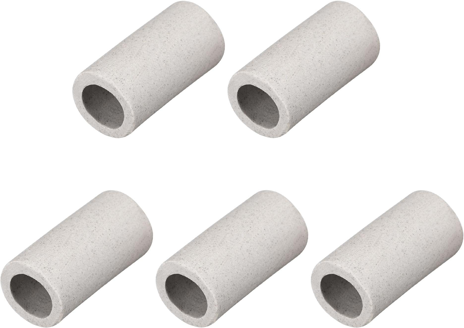 uxcell 5pcs 10mm Dia Ceramic Tube Insulated Electronic Wire Bundle Heat ...